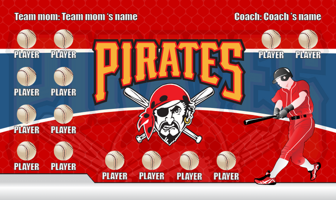 Pittsburgh Pirates 4 - Baseball Banner – Team Sport Banners