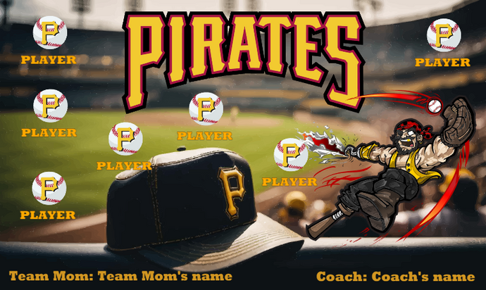 Pittsburgh Pirates 5 - Baseball Banner – Team Sport Banners