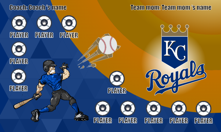 Kansas City Royals - Baseball Banner – Team Sport Banners