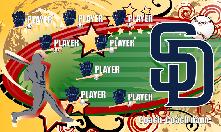 San Diego Padres - Baseball Banner – Team Sport Banners