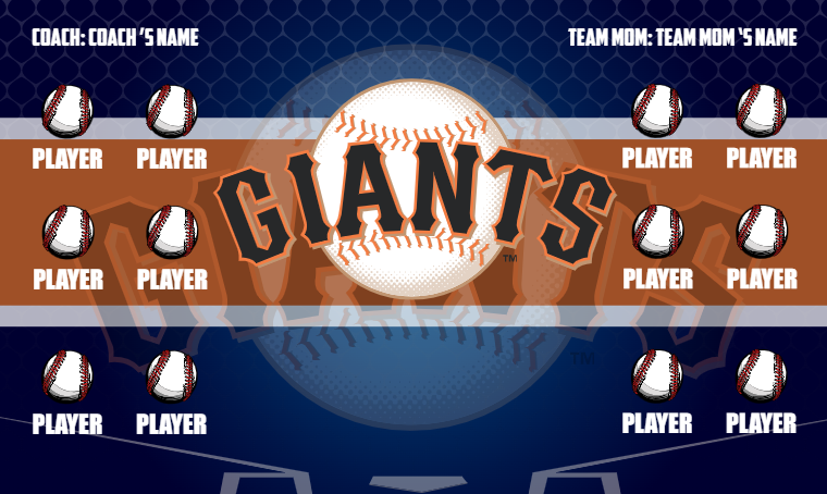 San Francisco Giants 5 - Baseball Banner – Team Sport Banners