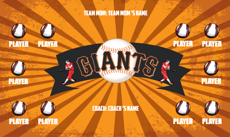 San Francisco Giants 7 - Baseball Banner – Team Sport Banners