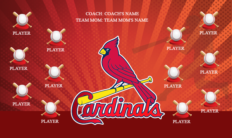 St. Louis Cardinals 4 - Baseball Banner – Team Sport Banners